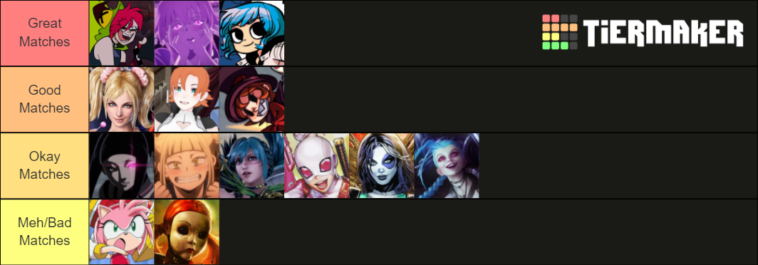 Death Battle: Harley Quinn Potential Matchups Tier List (Community ...