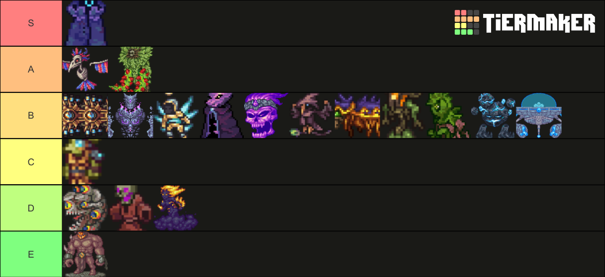Terraria spirit mod bosses Tier List (Community Rankings) - TierMaker