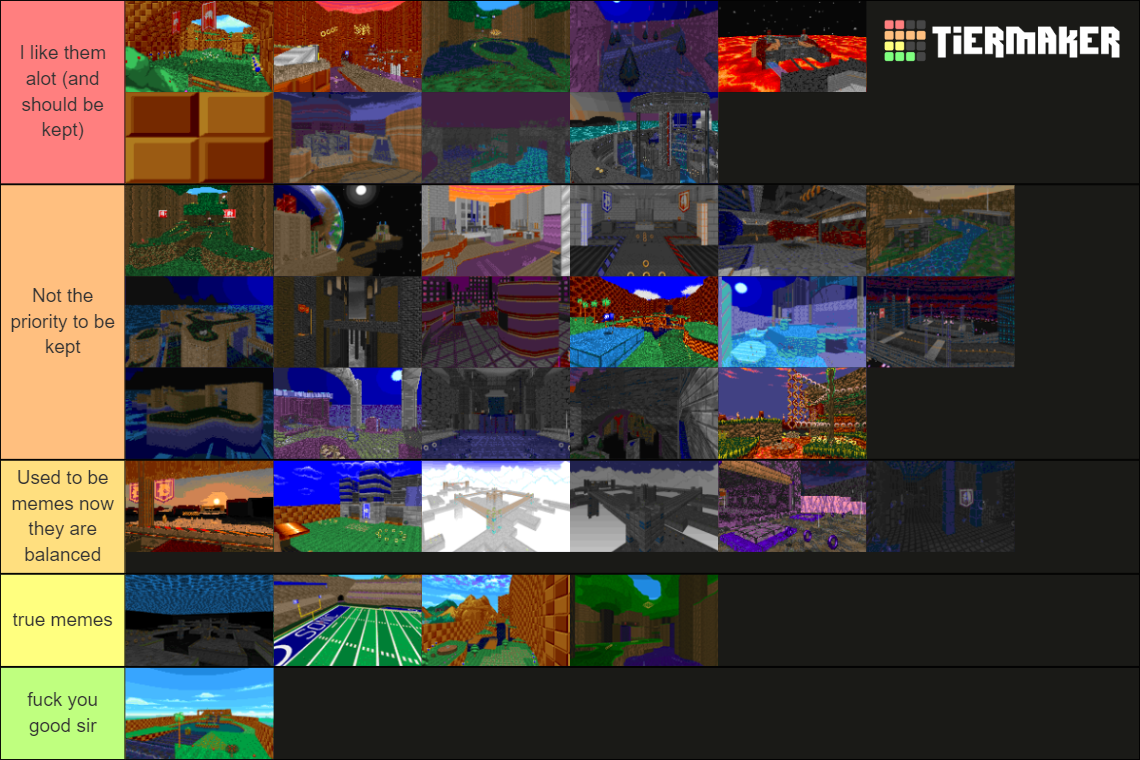 Srb2 Battle Ctf V9 3 Modded Map Tier List Community Rankings Tiermaker
