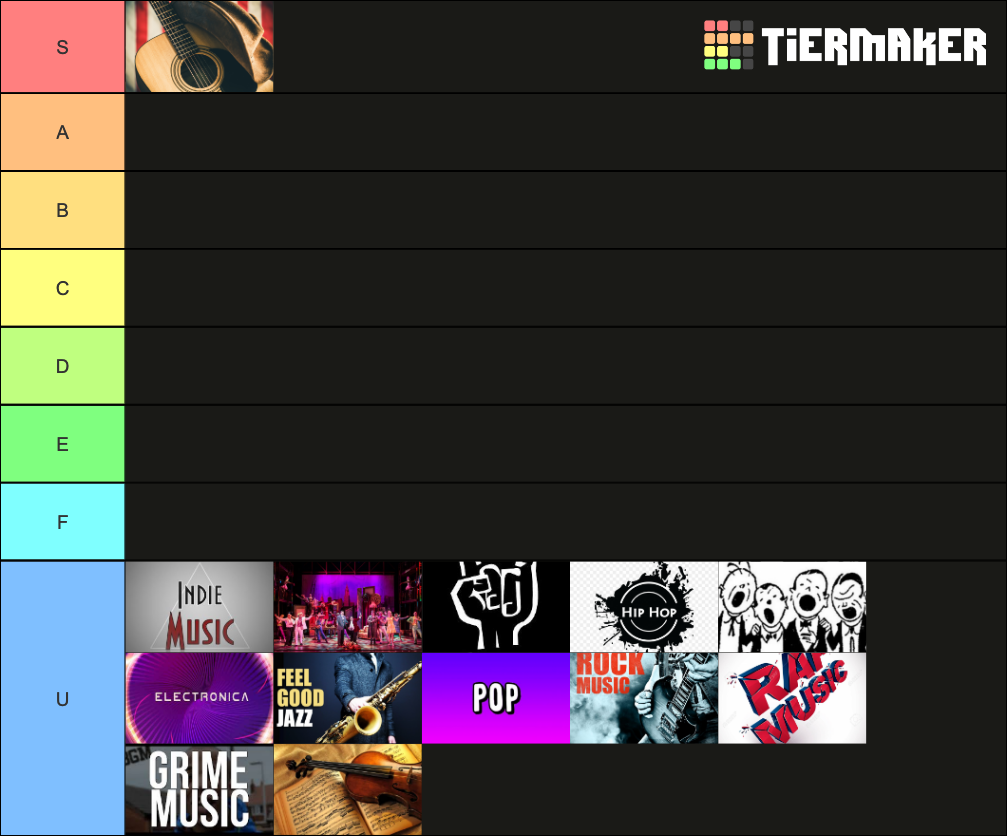 music genres Tier List (Community Rankings) - TierMaker