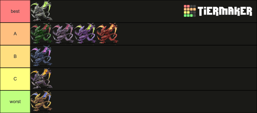 Ridley Alts List Tier List (Community Rankings) - TierMaker