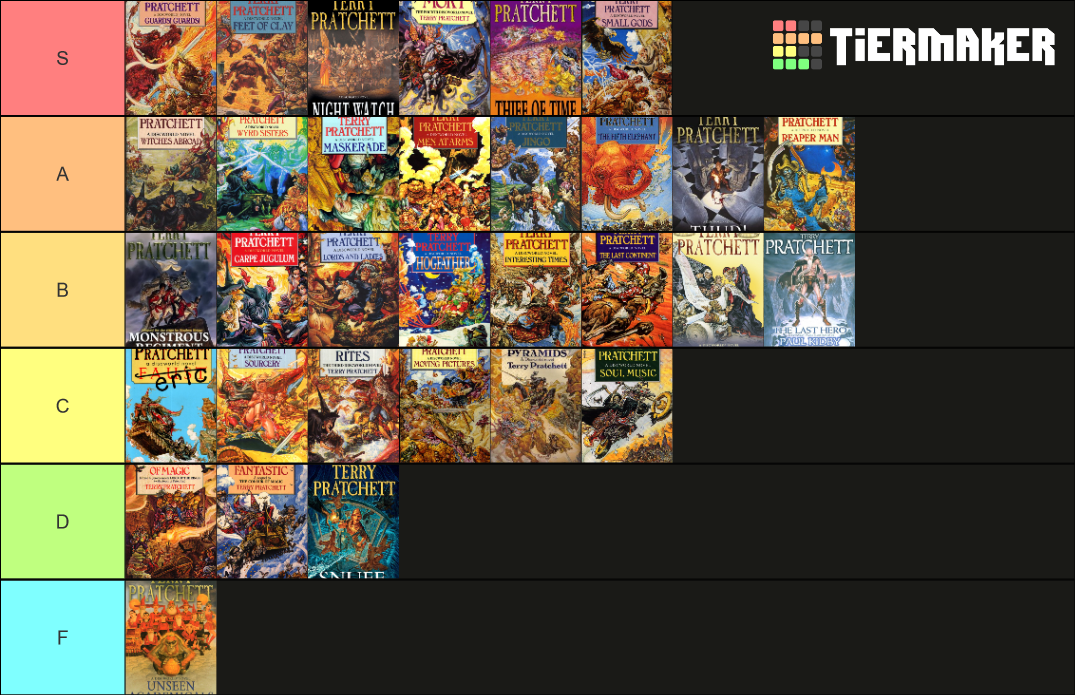 Discworld Books Tier List (Community Rankings) - TierMaker