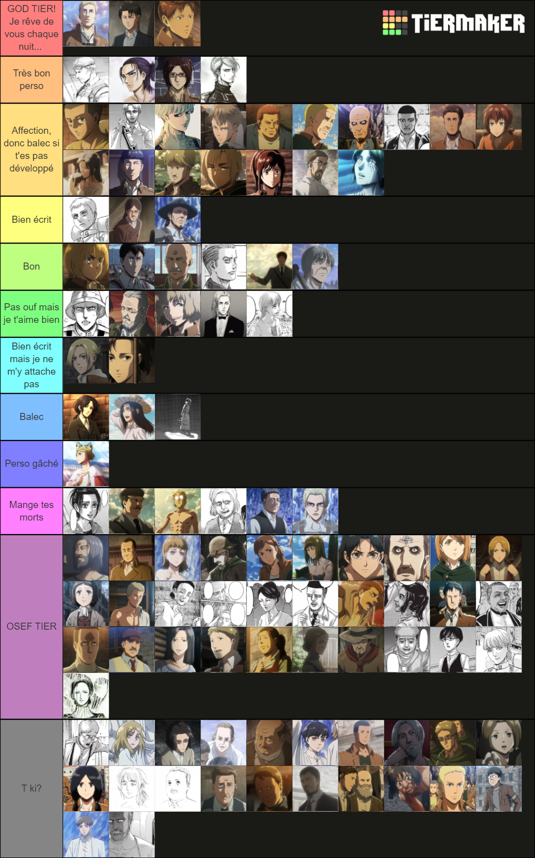 SNK Characters full Tier List (Community Rankings) - TierMaker