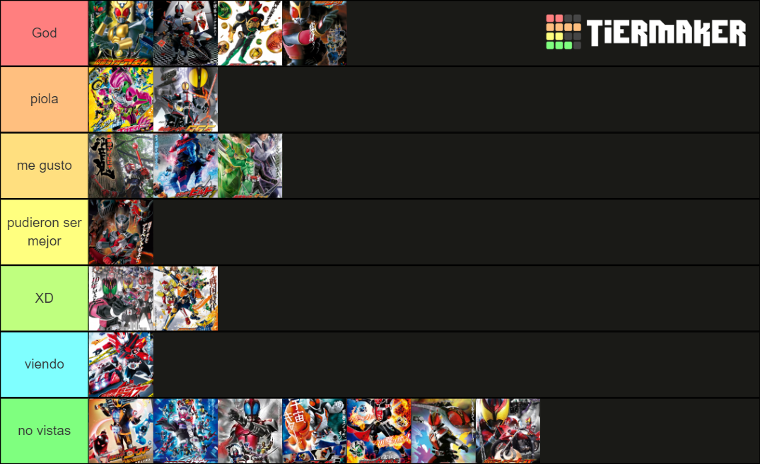 Kamen rider Heisei Series Tier List (Community Rankings) - TierMaker Kamen rider Heisei Series Tier List (Community Rankings) - TierMaker