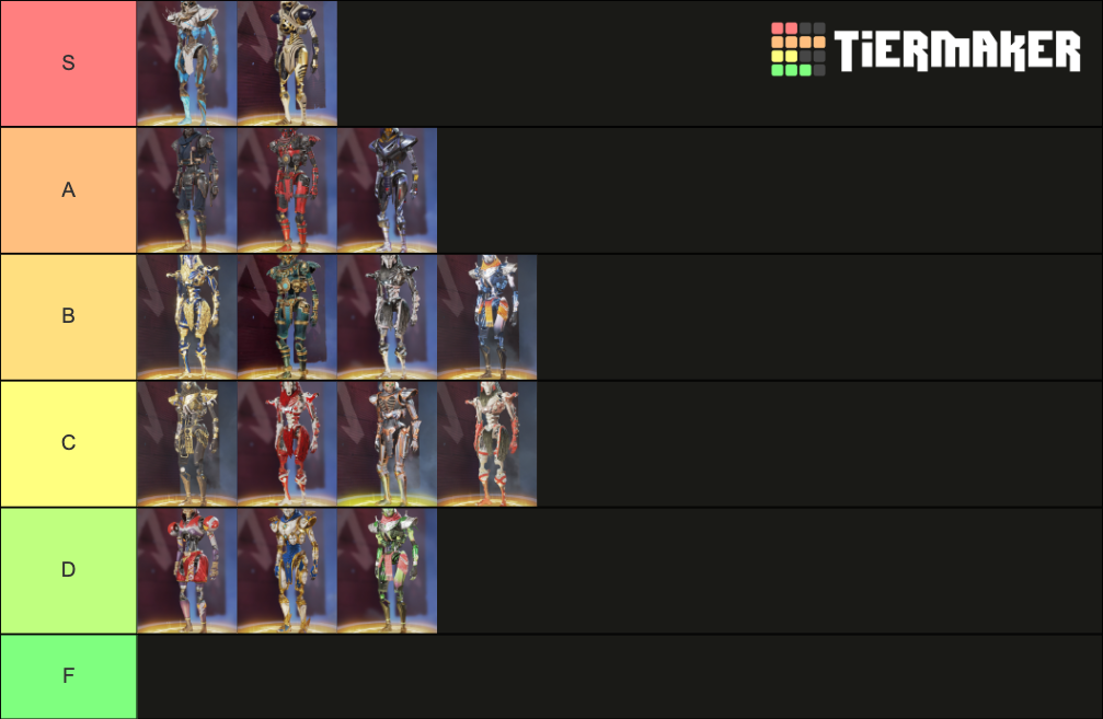 Revenant Legendary Skins Apex Legends Tier List (Community Rankings) - TierMaker