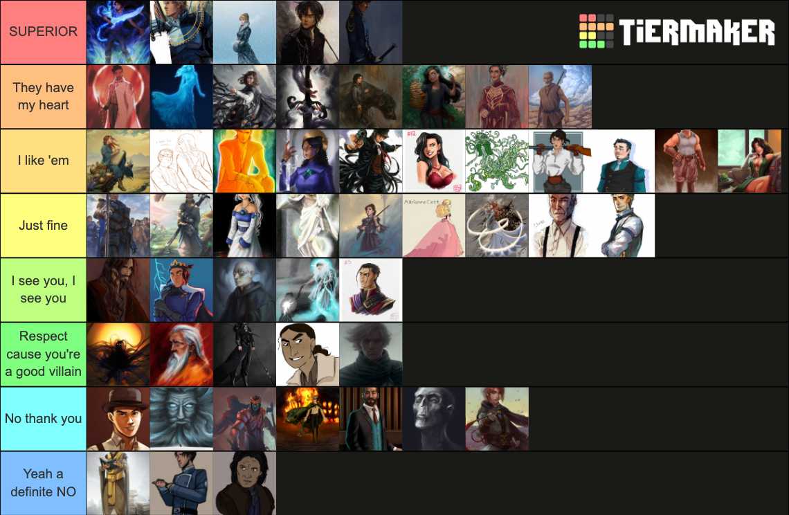 Characters in the Cosmere Tier List (Community Rankings) - TierMaker
