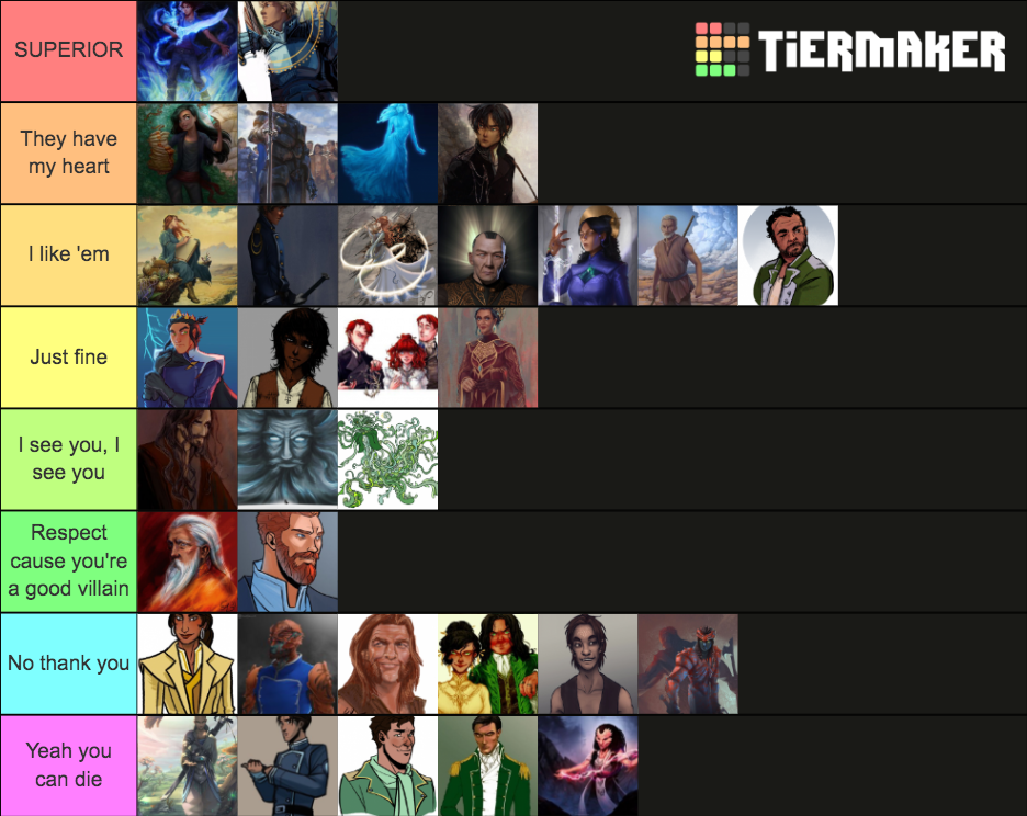 Words of Radiance Characters Tier List (Community Rankings) - TierMaker