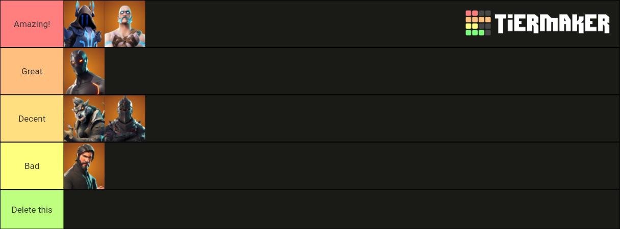 Fortnite Battle Pass Tier 100 Skins (S1-S15) Tier List (Community ...