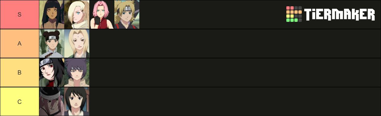 Naruto Girls Tier List (Community Rankings) - TierMaker