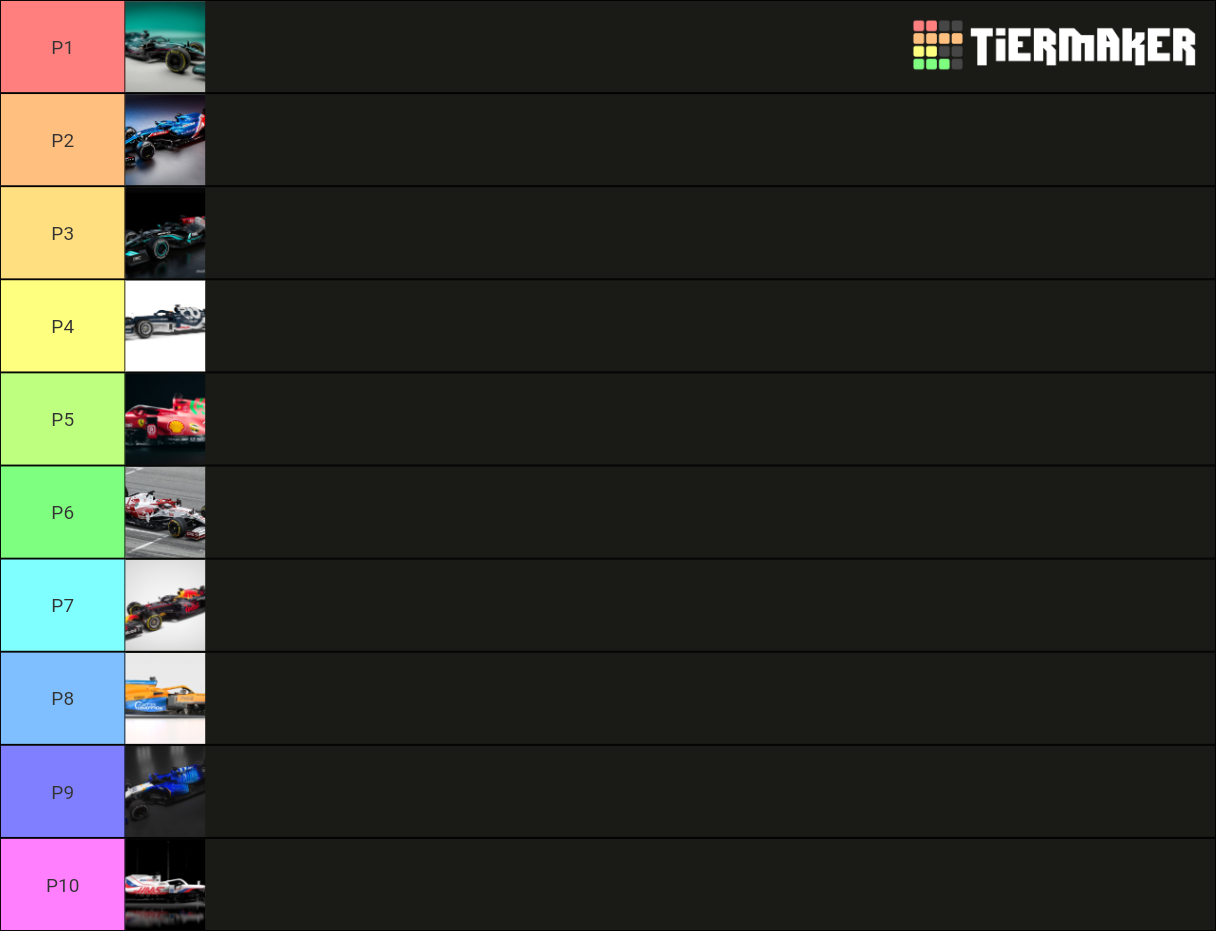 2021 F1 liveries Tier List (Community Rankings) - TierMaker