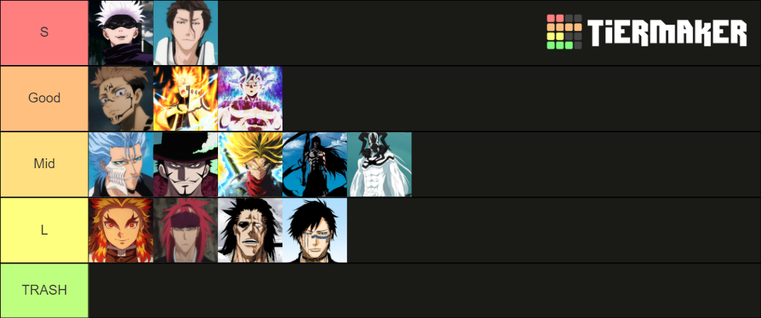 Jump Force Mugen Mains Tier List (Community Rankings) - TierMaker