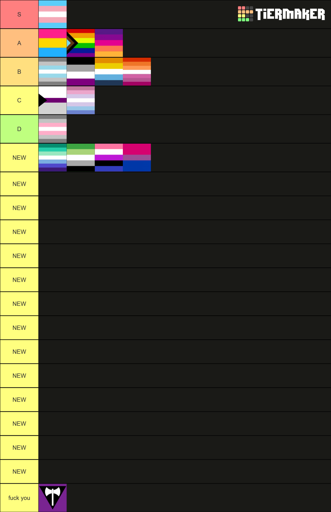 LGBT pride flag Tier List (Community Rankings) - TierMaker