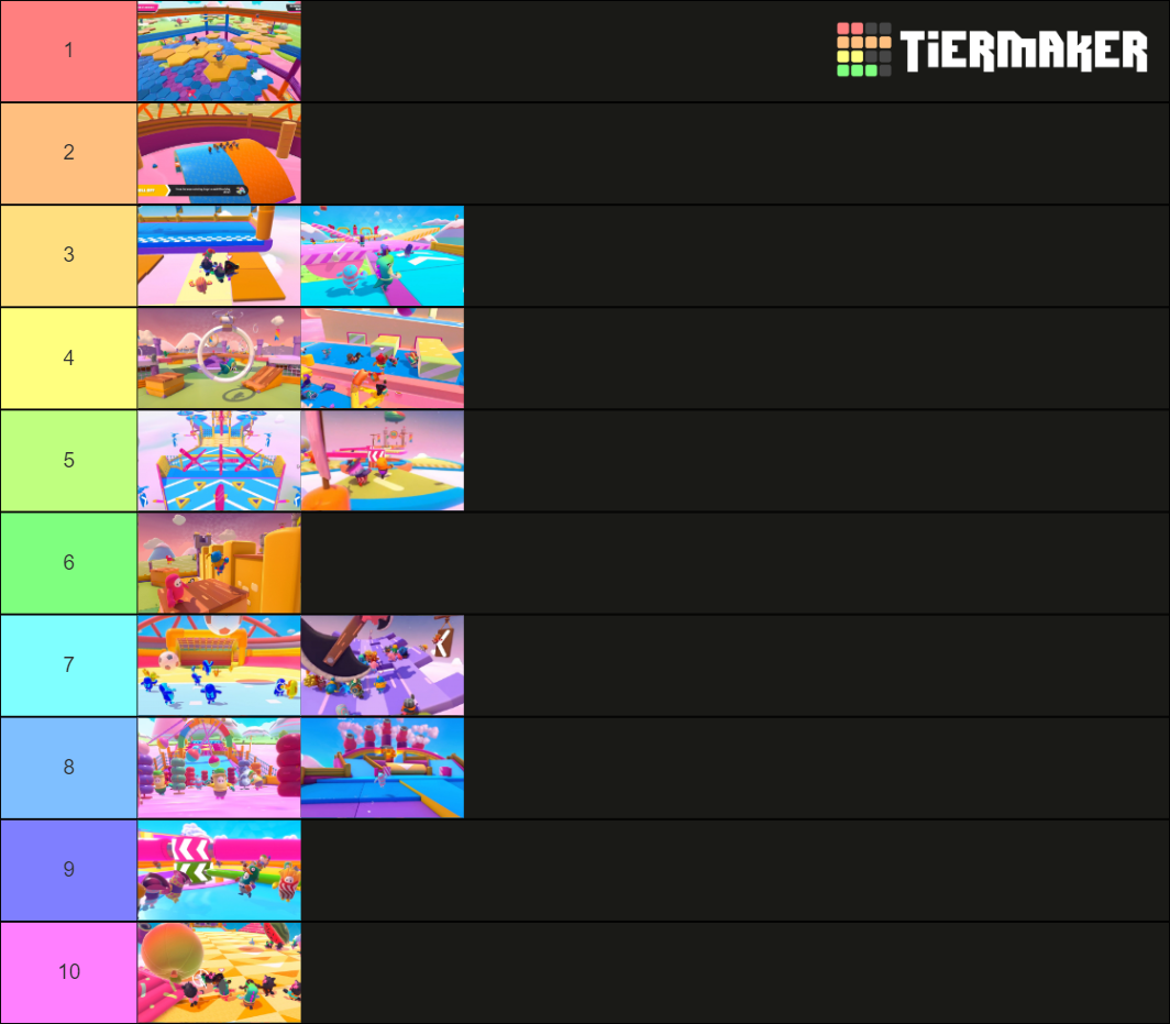 FALL GUYS STAGES Tier List (Community Rankings) - TierMaker