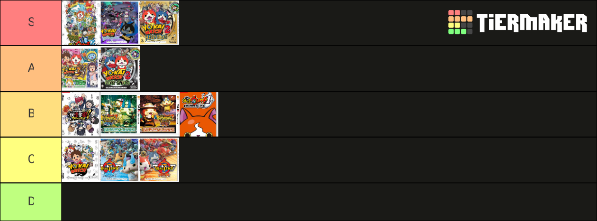 Yo-kai Watch Game Tier List (Community Rankings) - TierMaker