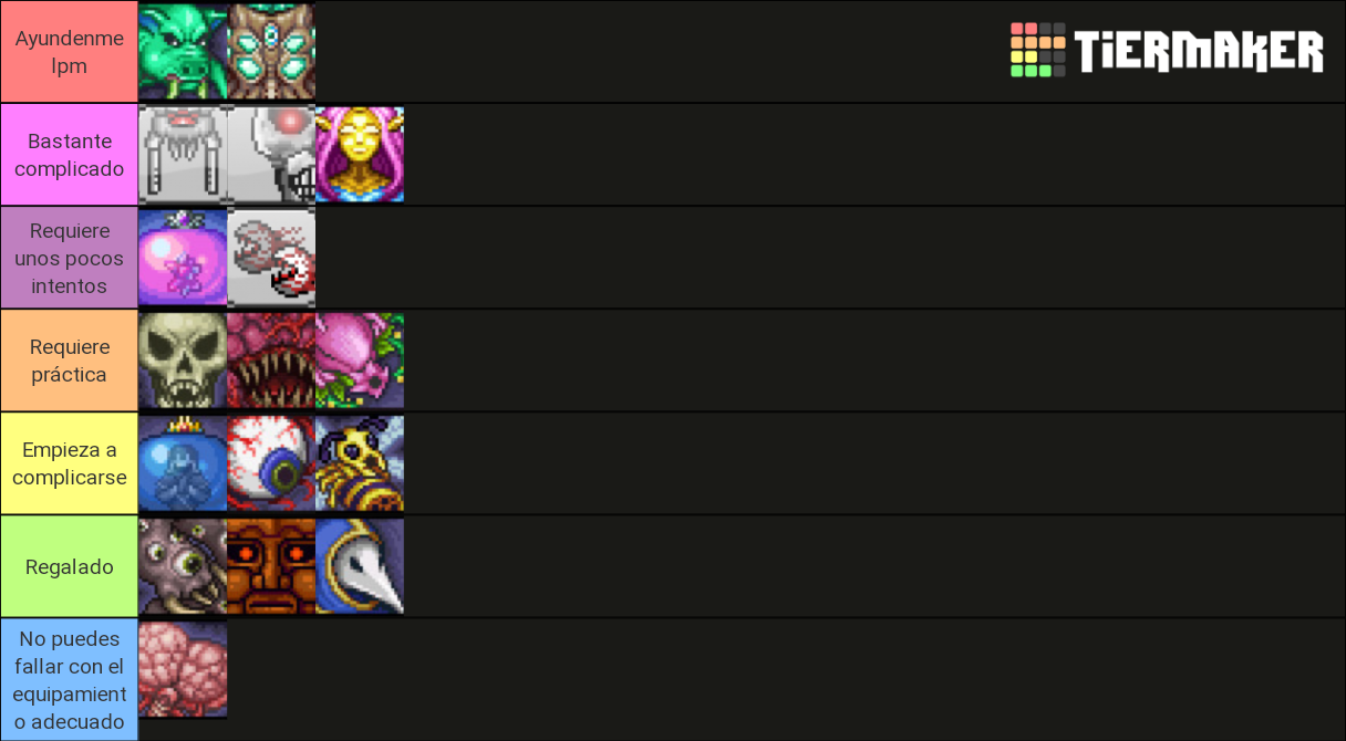 Terraria, Todos los jefes - All Bosses Tier List (Community Rankings ...
