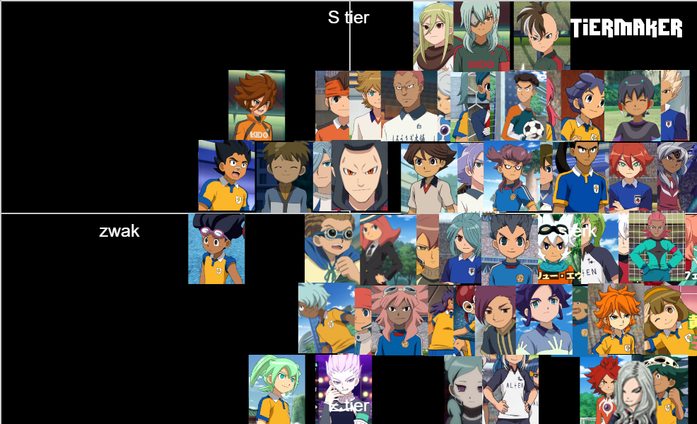 inazuma eleven go galaxy earth eleven candadites Tier List (Community ...