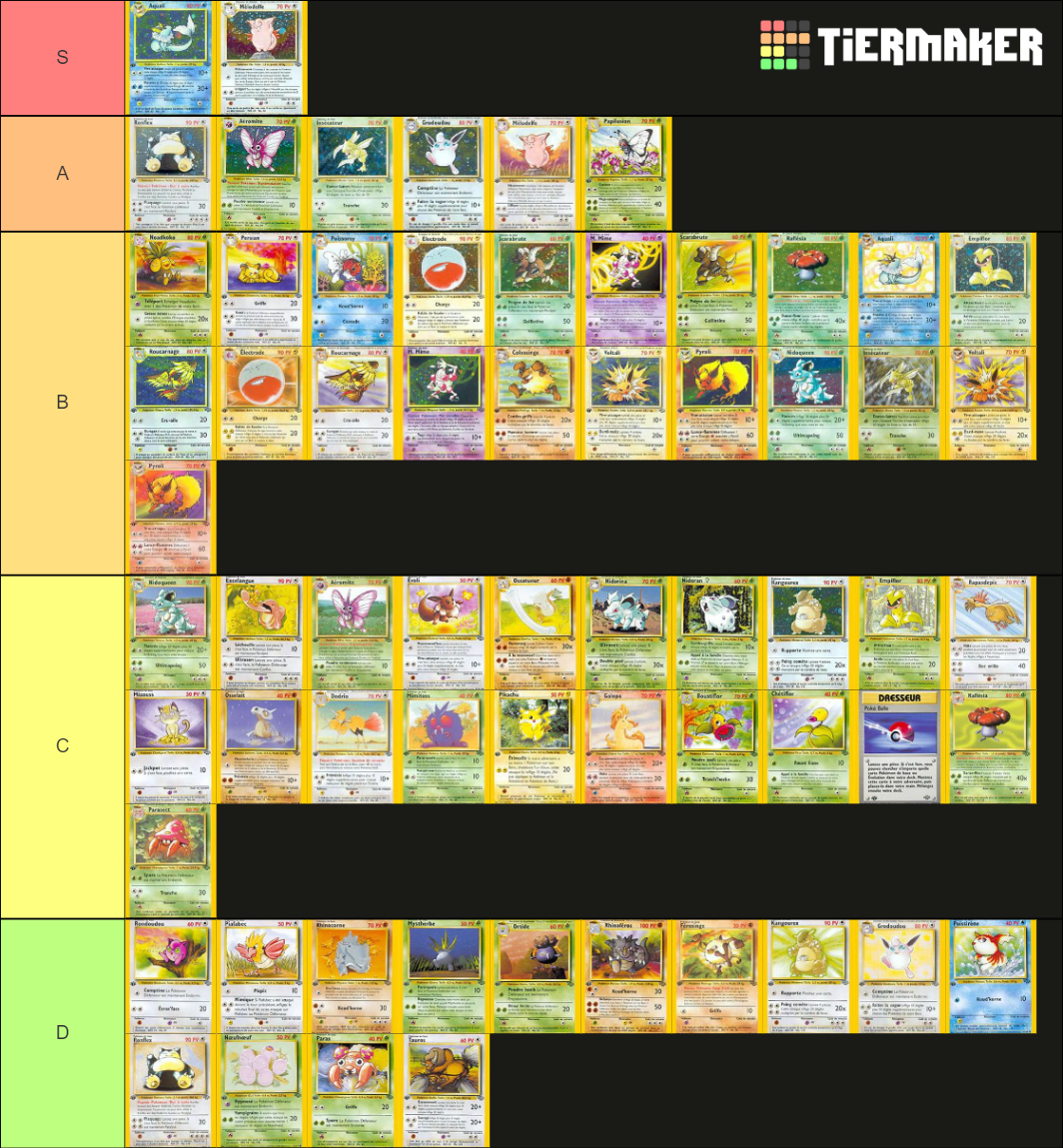 TCG Pokemon Jungle Tier List (Community Rankings) - TierMaker