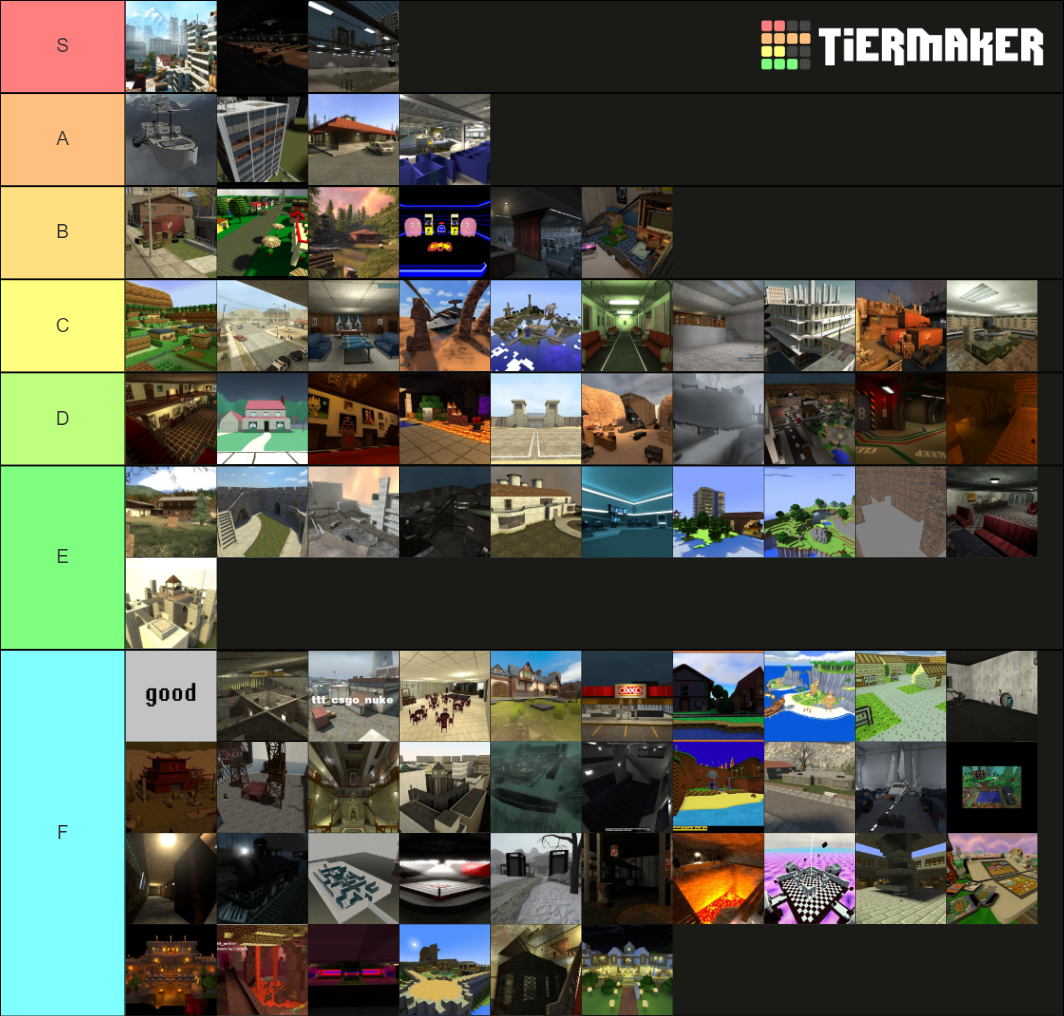 Garry's Mod Maps Tier List (Community Rankings) - TierMaker