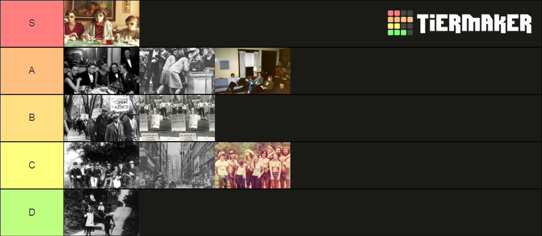 Decades of the 20thCentury Tier List (Community Rankings) - TierMaker