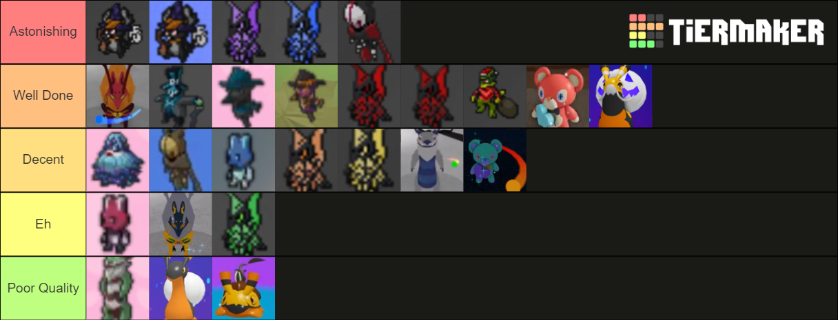 Loomian Legacy Gleam Events Tier List (Community Rankings) - TierMaker