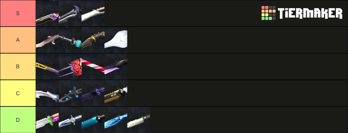 valorant knife skins Tier List (Community Rankings) - TierMaker