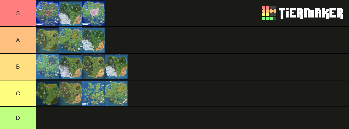 Fortnite Maps Tier List (Community Rankings) - TierMaker
