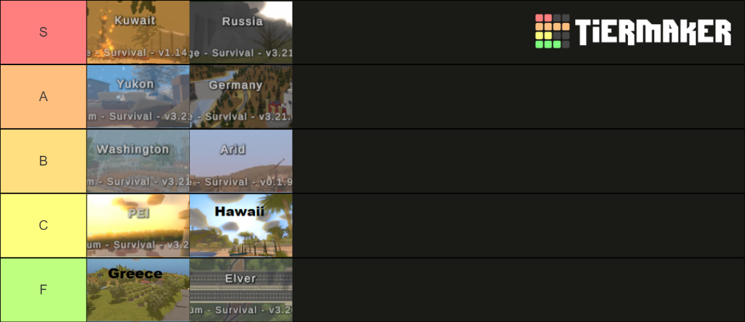 Unturned Map Tier List (Community Rankings) - TierMaker