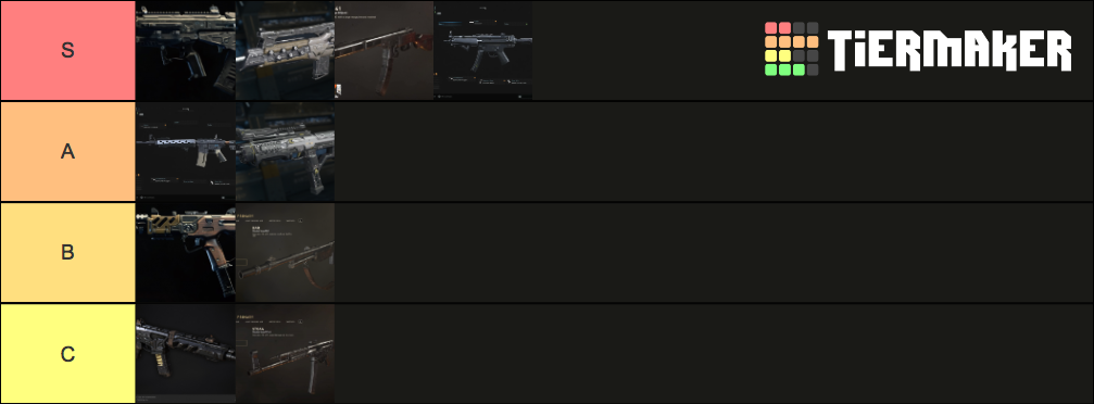Call of Duty Competitive Guns Tier List (Community Rankings) - TierMaker