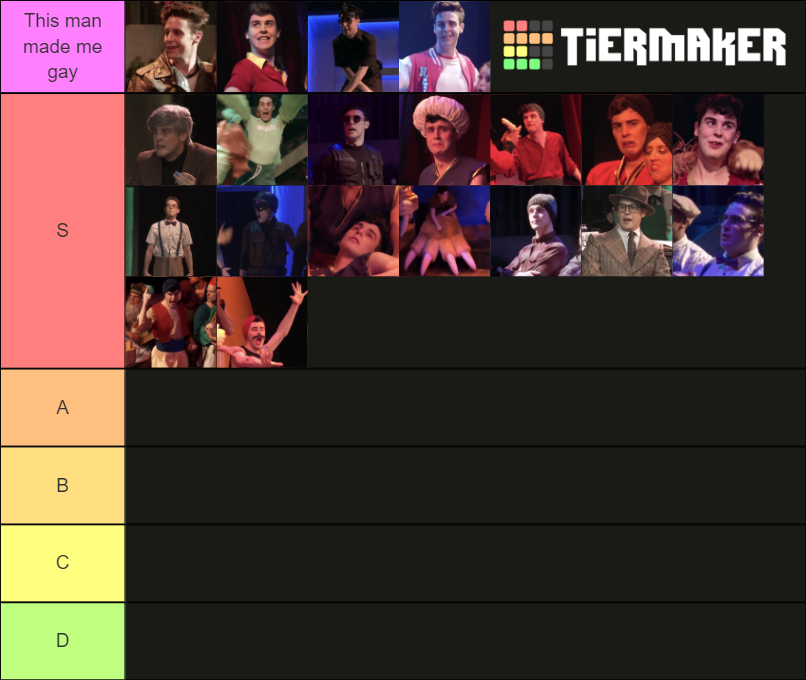 Robert Manion's roles in every starkid show. Tier List (Community ...