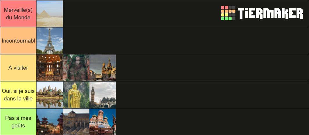 Monuments Tier List (Community Rankings) - TierMaker