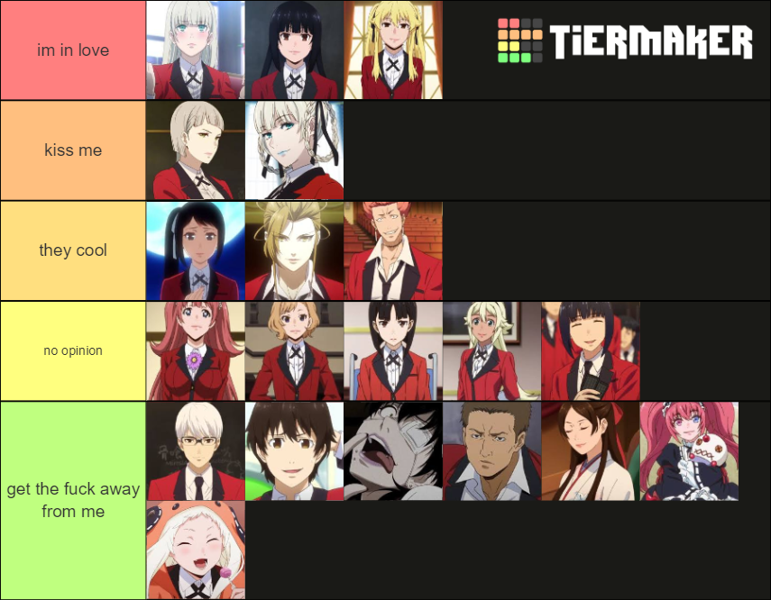 kakeguri characters Tier List (Community Rankings) - TierMaker