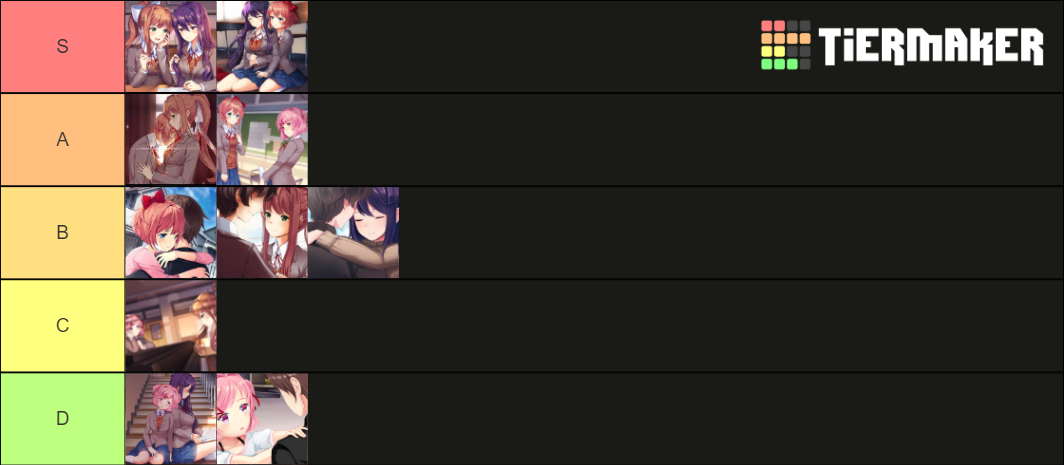 DDLC Ship Tier List (Community Rankings) - TierMaker