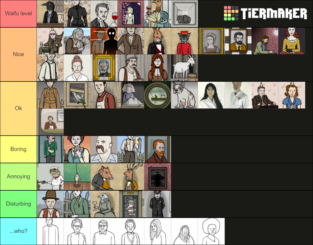 Rusty Lake/Cube Escape characters Tier List (Community Rankings ...