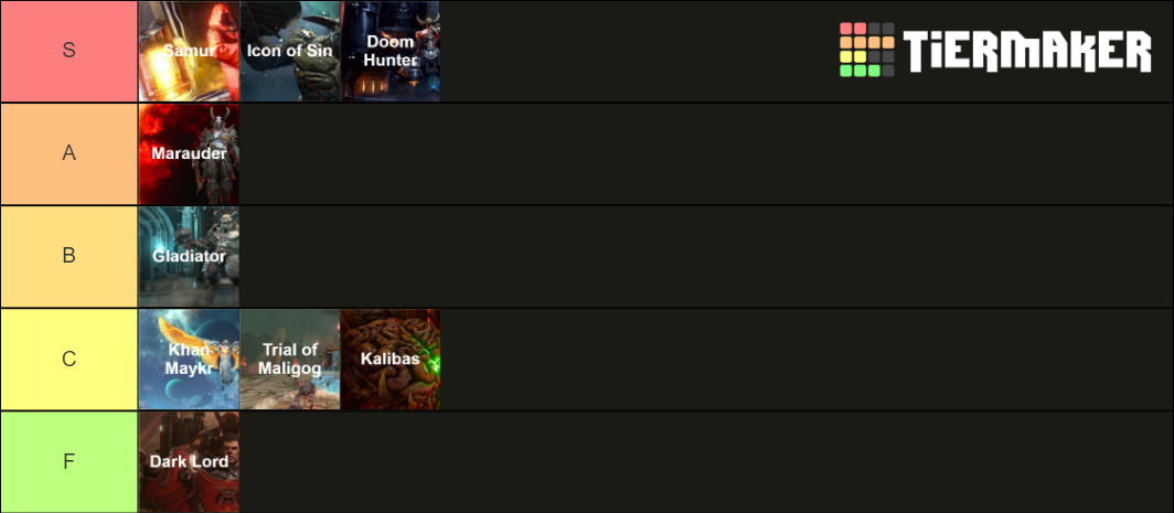 Doom Eternal Boss W/ TAG1&2 Tier List (Community Rankings) - TierMaker