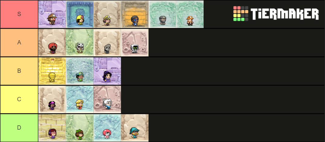 Spelunky 2 Characters Tier List (Community Rankings) - TierMaker