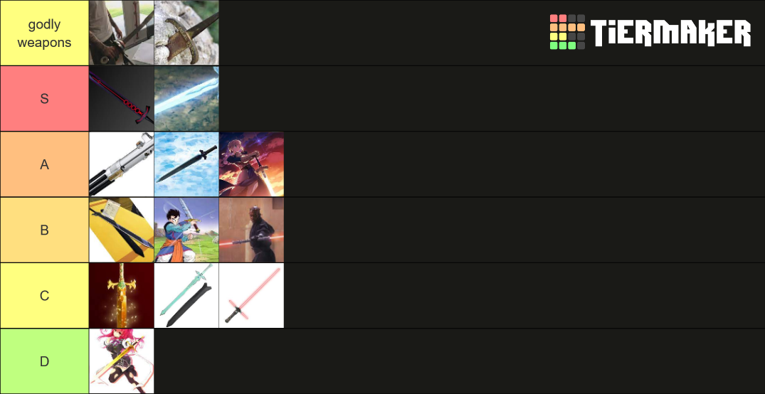 swords tierlist Tier List (Community Rankings) - TierMaker