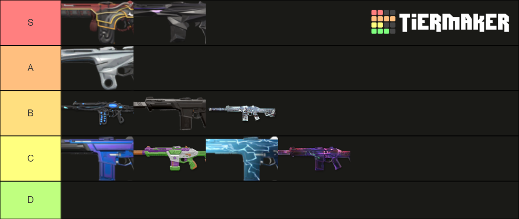 Valorant Phantom Skins Tier List (Community Rankings) - TierMaker
