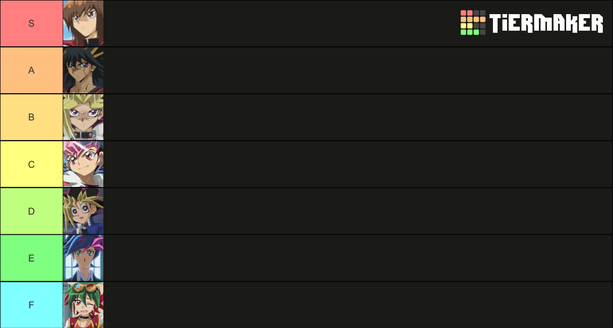 YuGiOh Protagonists Tier List (Community Rankings) - TierMaker