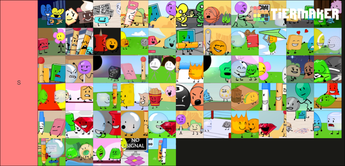 BFDI Shipping Tier List (Community Rankings) - TierMaker