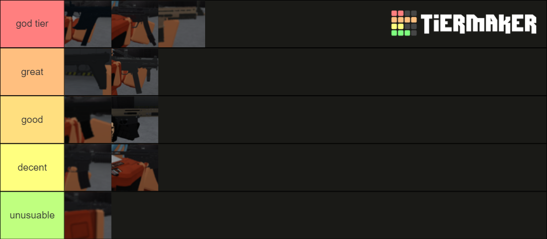 scp rp guns Tier List (Community Rankings) - TierMaker