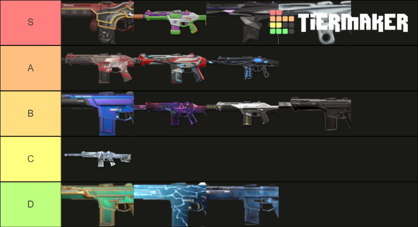 Valorant Phantom Skins Tier List (Community Rankings) - TierMaker