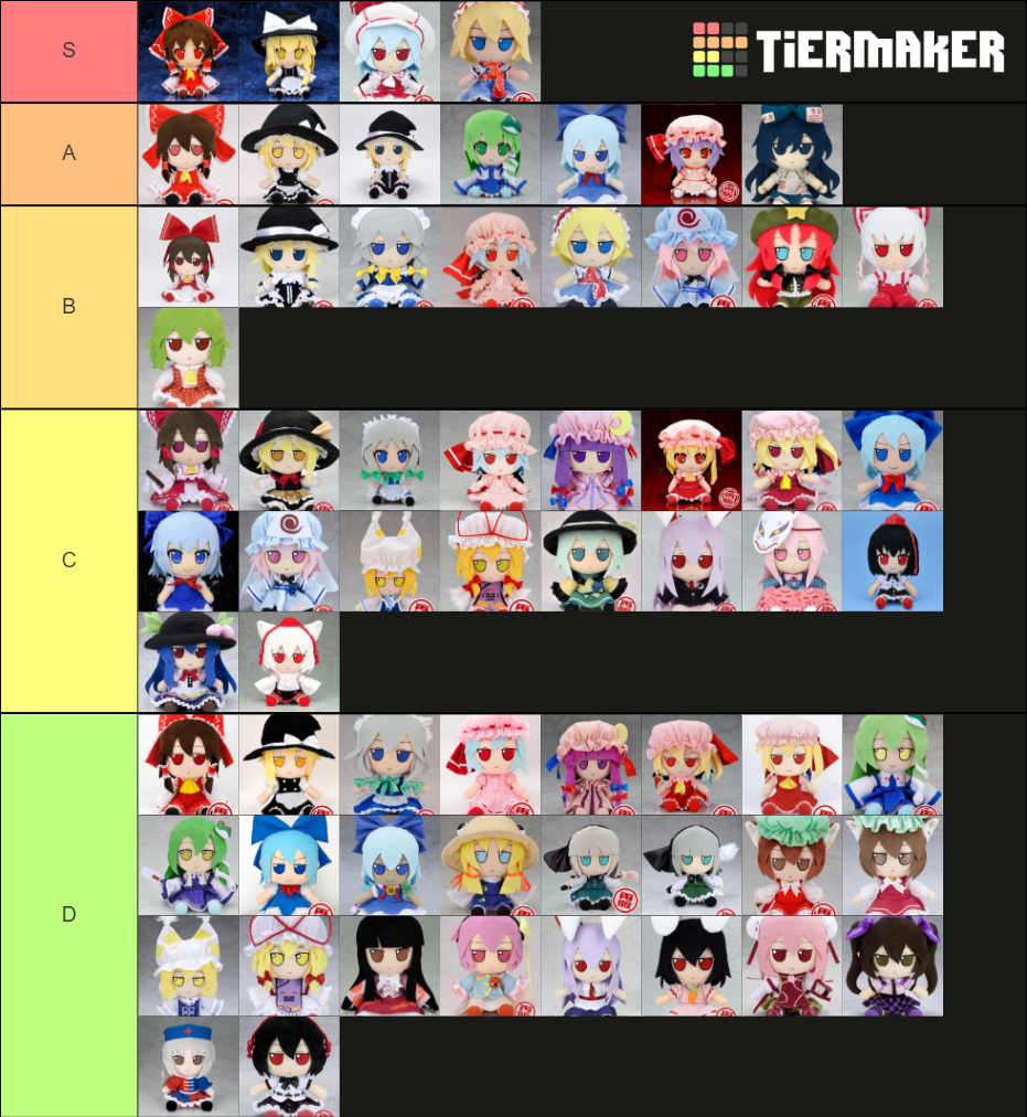 Fumo Tier List (Community Rankings) - TierMaker