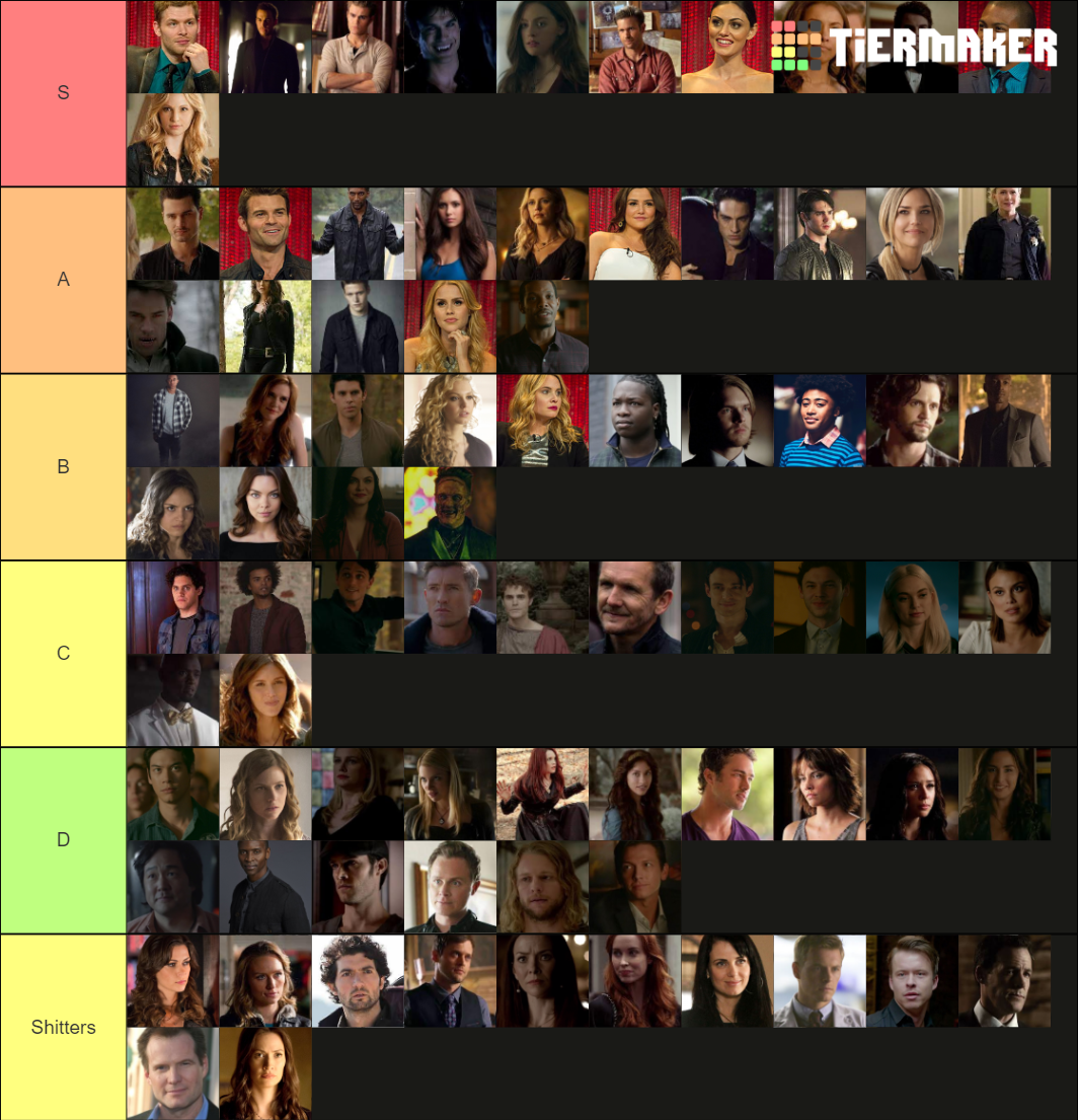 Ave and Ben TVD, Originals, Legacies Characters Tier List (Community ...
