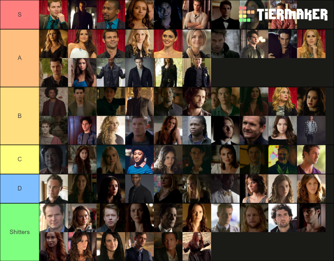 Ave and Ben TVD, Originals, Legacies Characters Tier List (Community ...