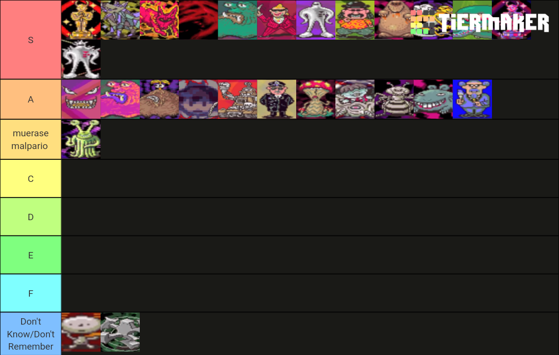 Earthbound Bosses Tier List (Community Rankings) - TierMaker