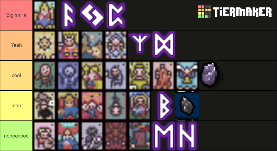 The Binding of Isaac - Tarot Cards and Runes Tier List (Community ...