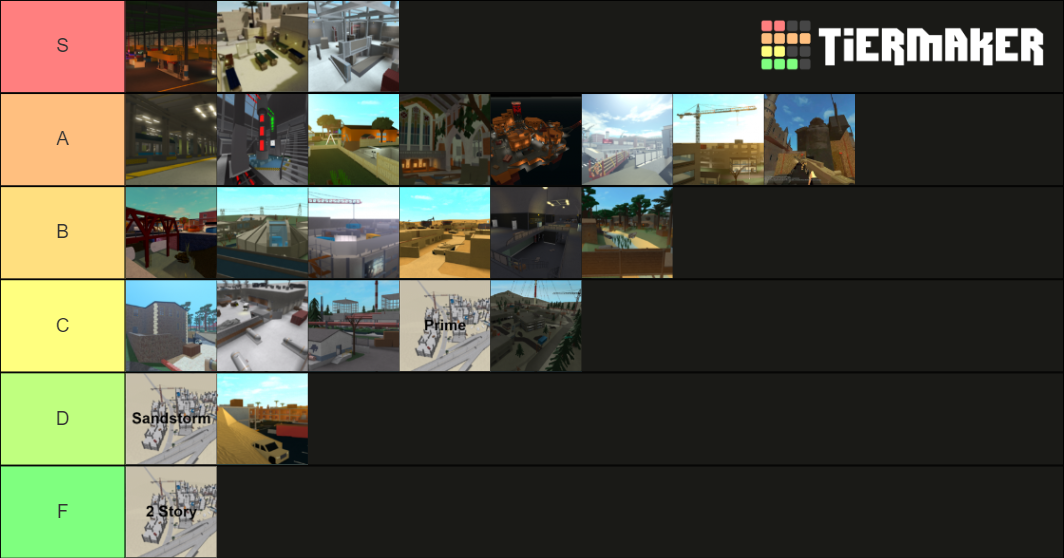 Phantom Forces Maps April 2021 Tier List (Community Rankings) - TierMaker