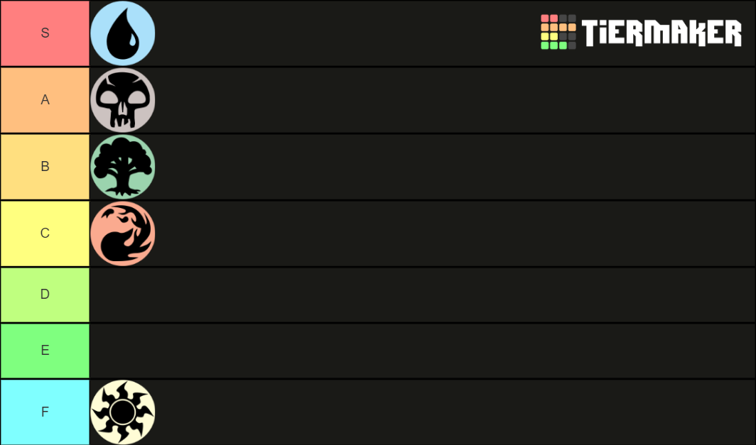 MTG Colors Tier List (Community Rankings) - TierMaker