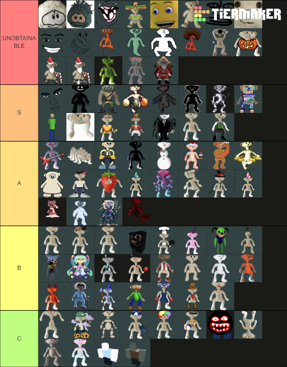 Ranking of All Bear Alpha Skins Tier List (Community Rankings) - TierMaker