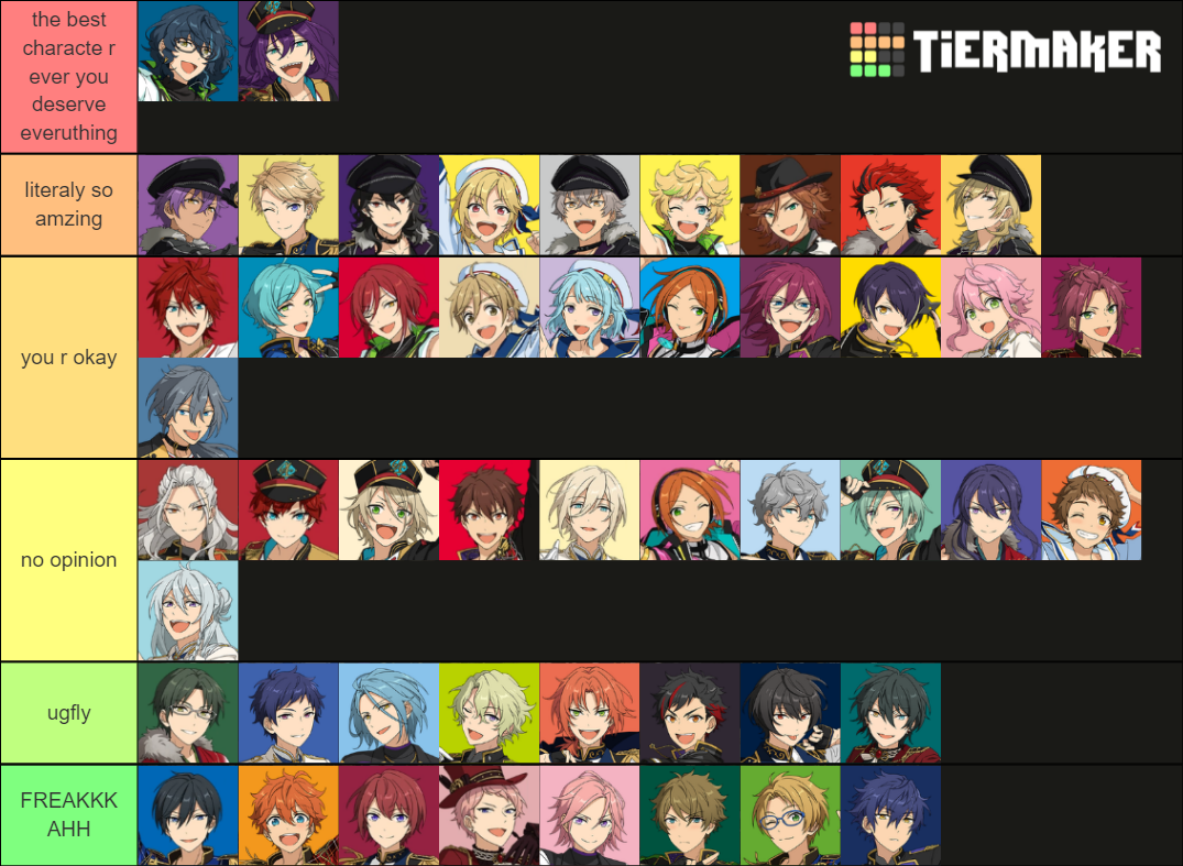 enstars characters Tier List (Community Rankings) - TierMaker